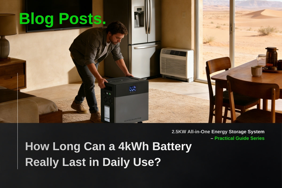 How Long Can a 4kWh Battery Really Last in Daily Use? – IPV ESSA